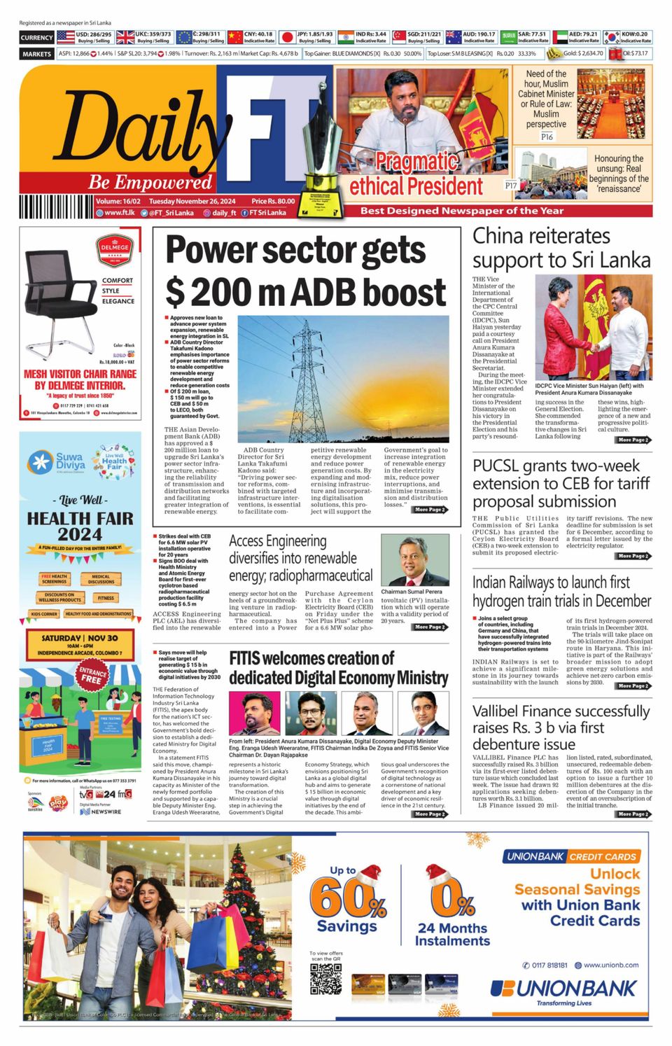 Get digital access to Daily FT - November 26, 2024 issue | Magzter.com