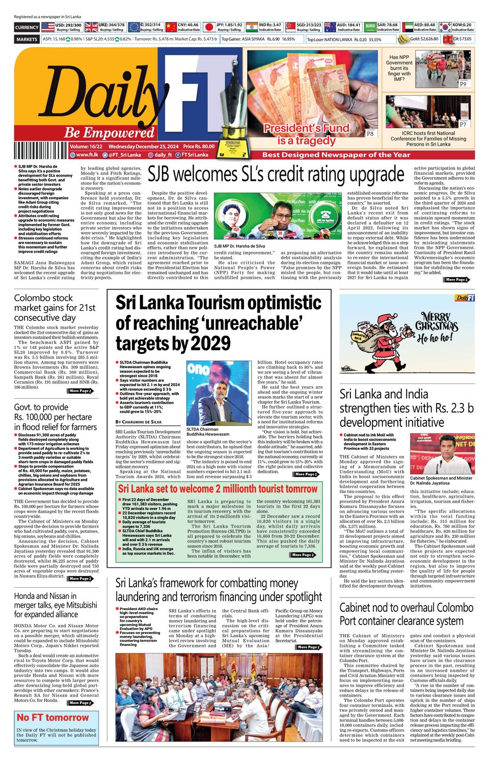 Get digital access to Daily FT - December 25, 2024 issue | Magzter.com