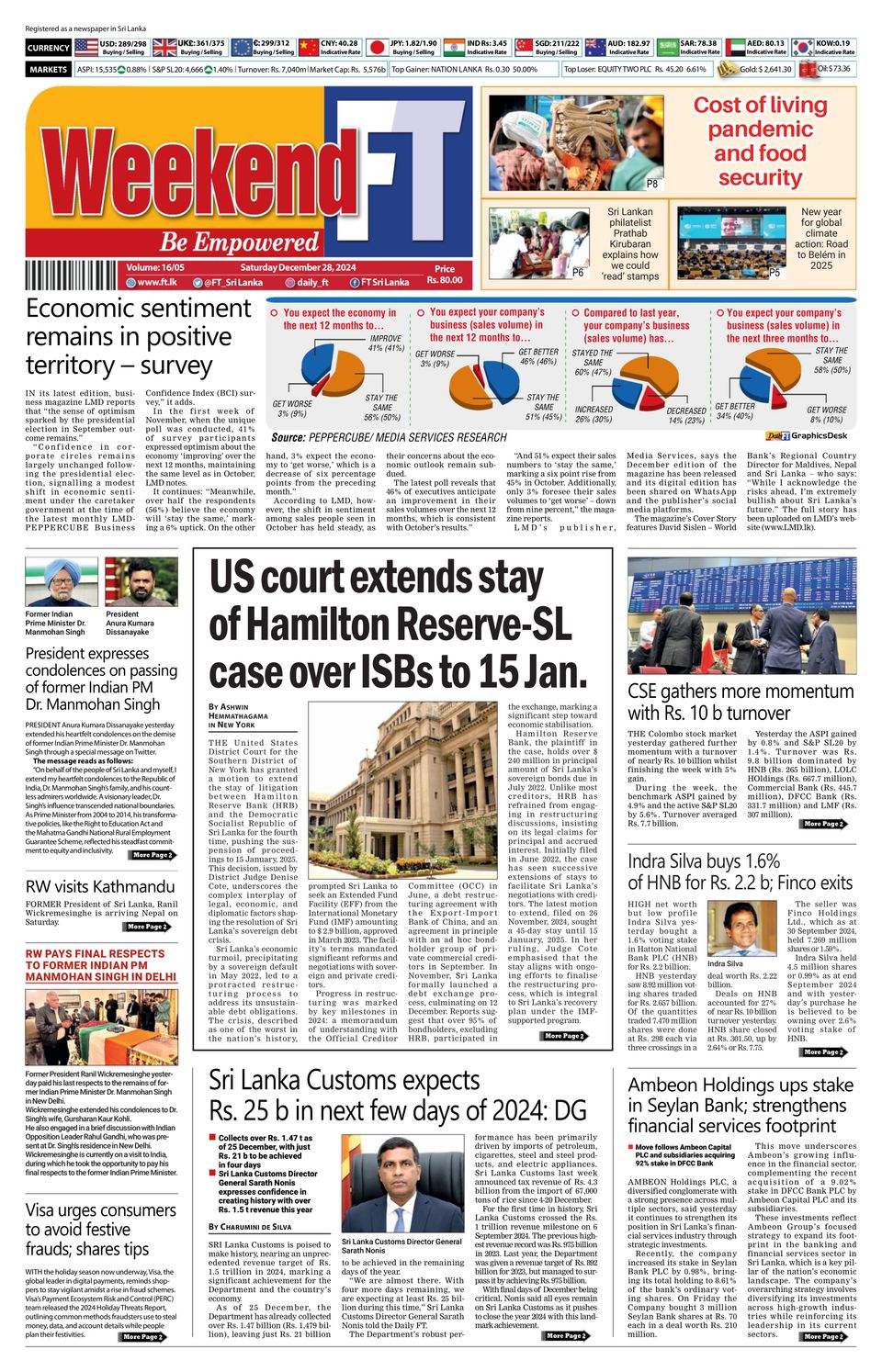 Get digital access to Daily FT - December 28, 2024 issue | Magzter.com