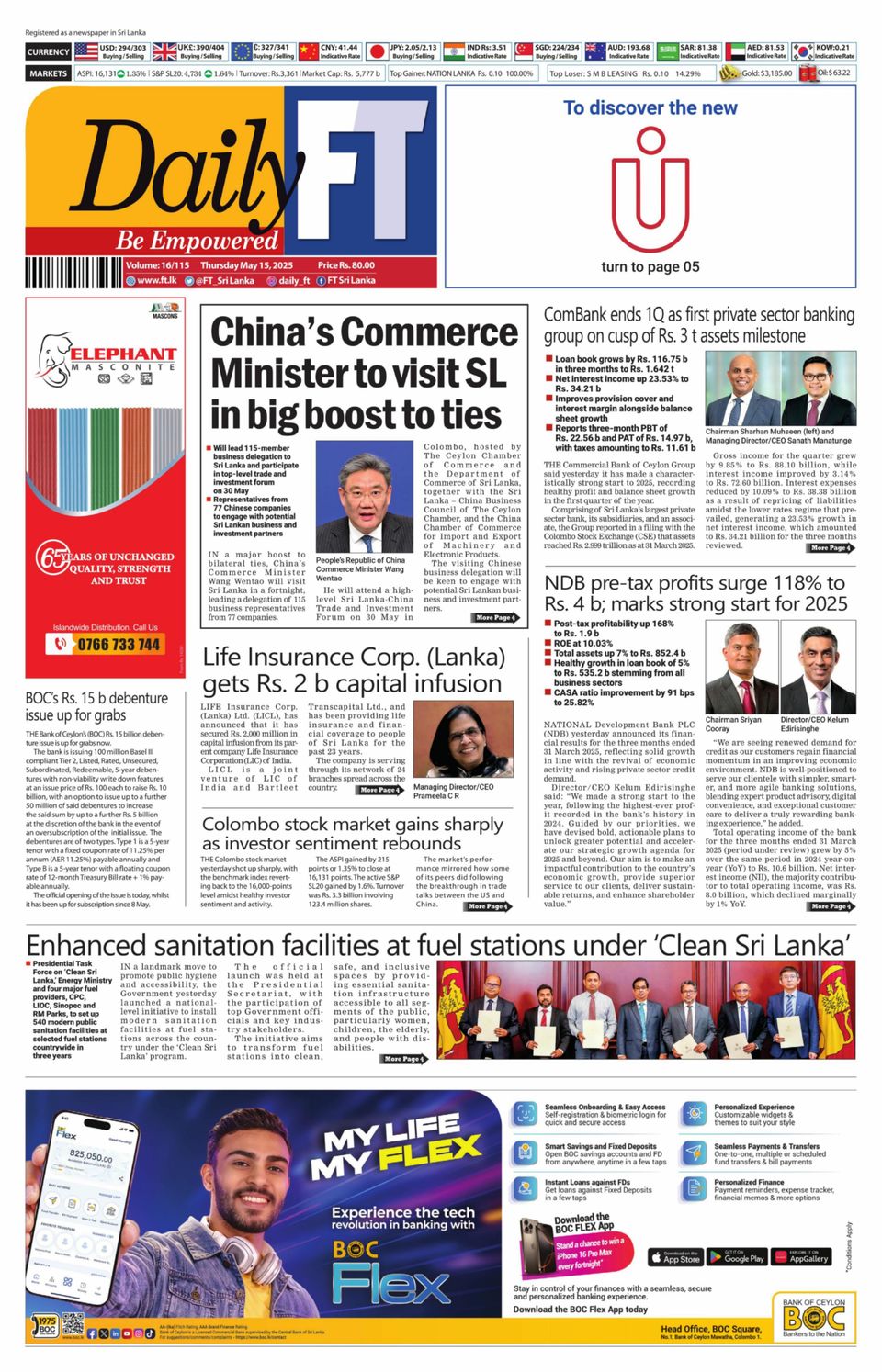 Get digital access to Daily FT - May 15, 2025 issue | Magzter.com