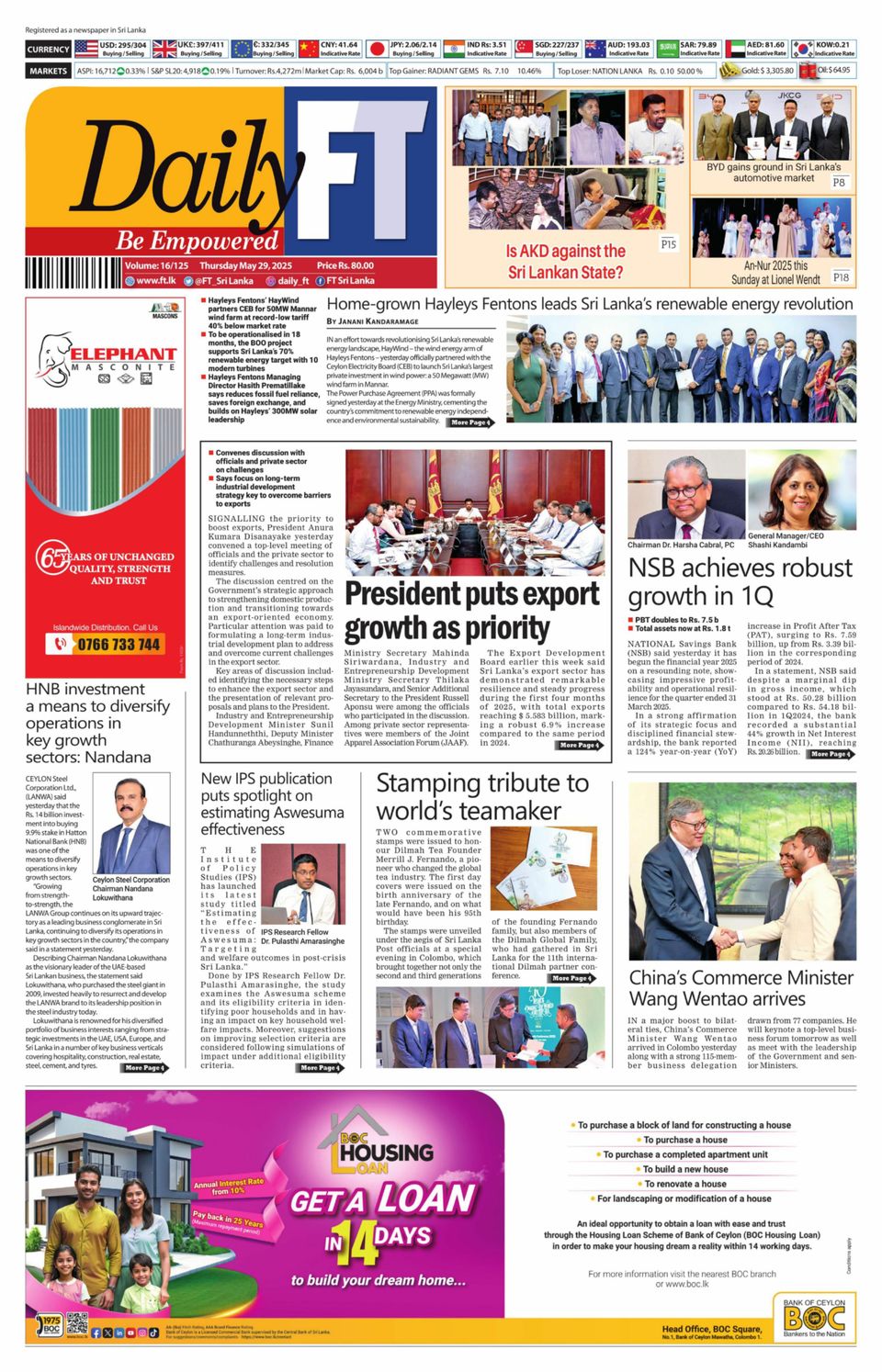 Get digital access to Daily FT - May 29, 2025 issue | Magzter.com