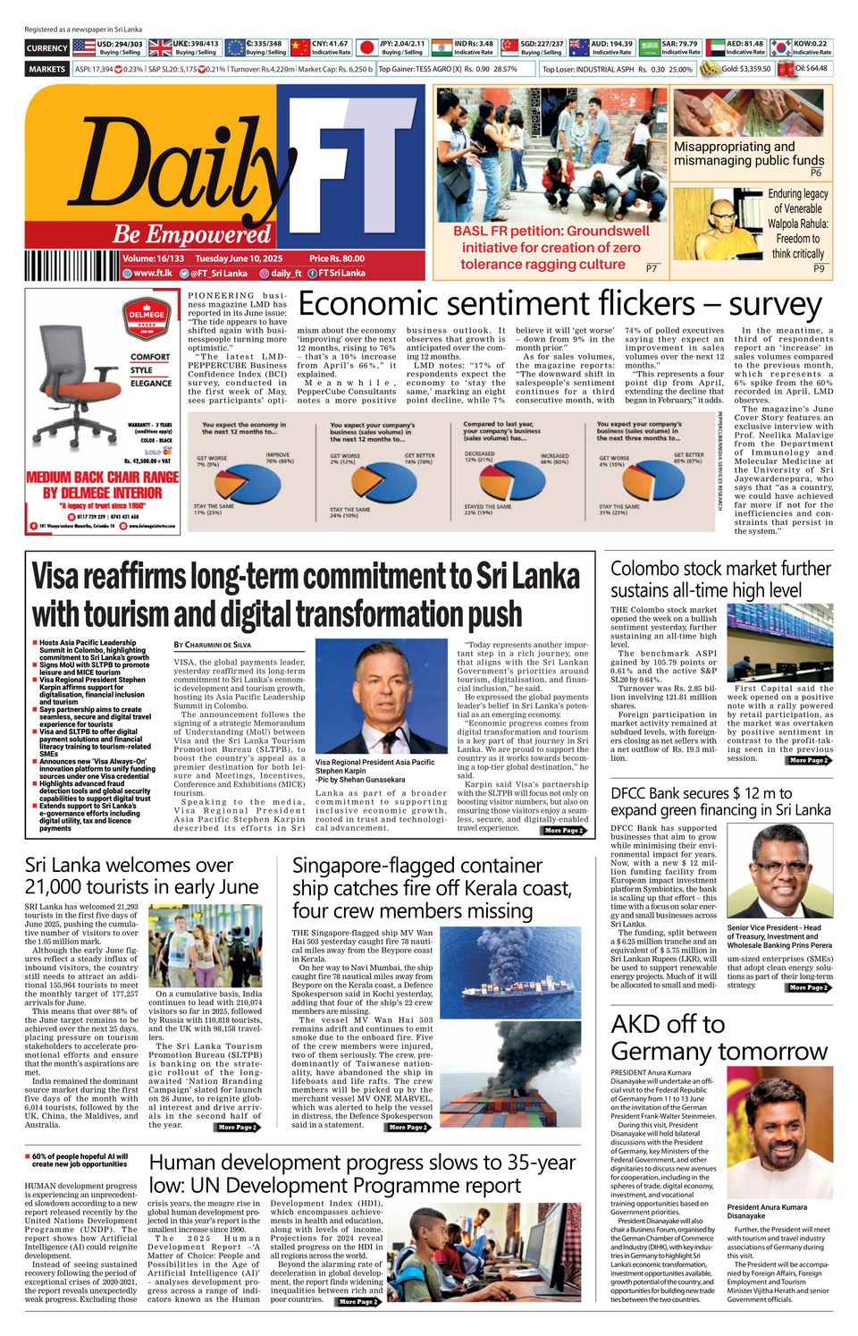 Get digital access to Daily FT - June 10, 2025 issue | Magzter.com