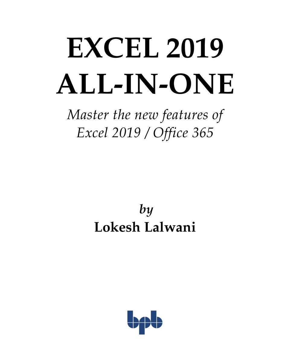 Get digital access to Excel 2019 All-in-One Magazine | Magzter.com
