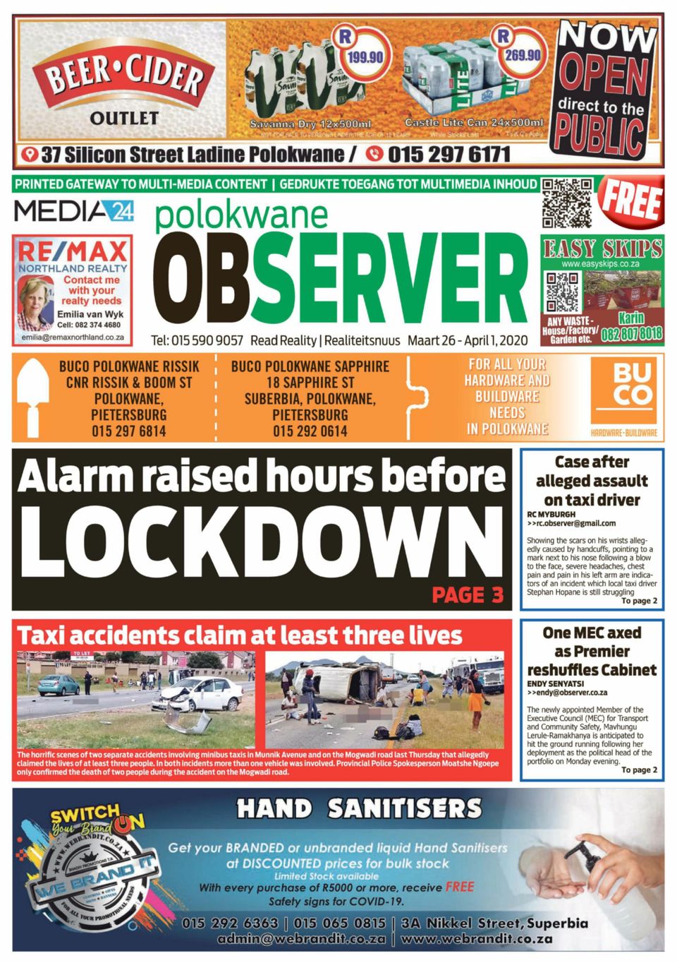Polokwane Observer Newspaper - Get your Digital Subscription