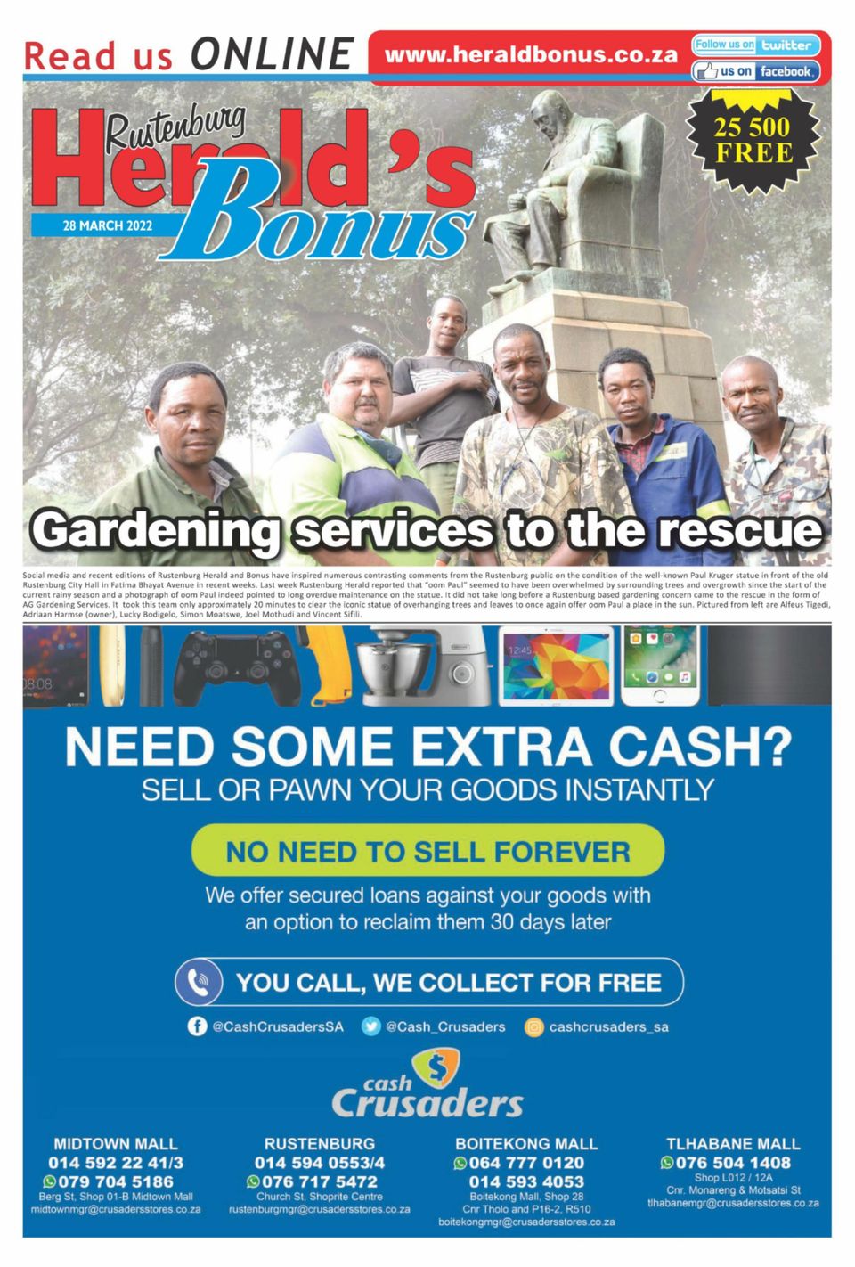 Rustenburg Herald Bonus Newspaper - Get your Digital Subscription