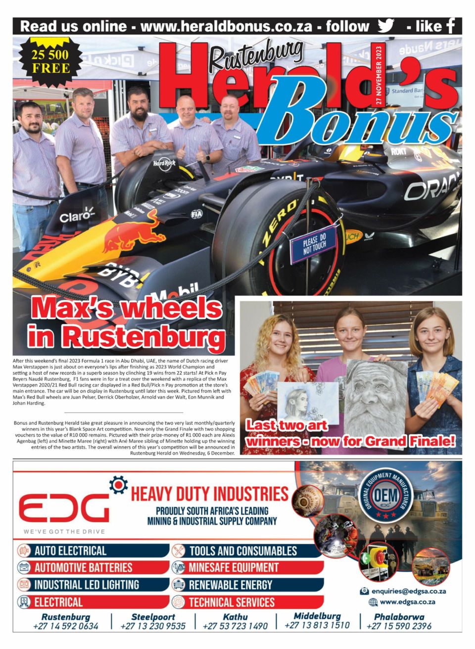 Rustenburg Herald Bonus Newspaper - Get your Digital Subscription Rustenburg Herald Bonus Newspaper - Get your Digital Subscription