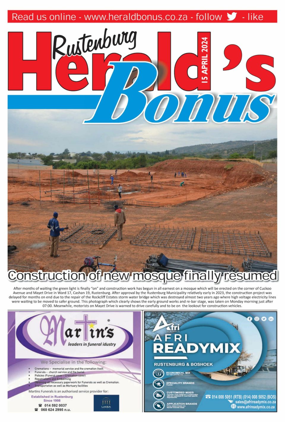 Get digital access to Rustenburg Herald Bonus - April 15, 2024 issue ...