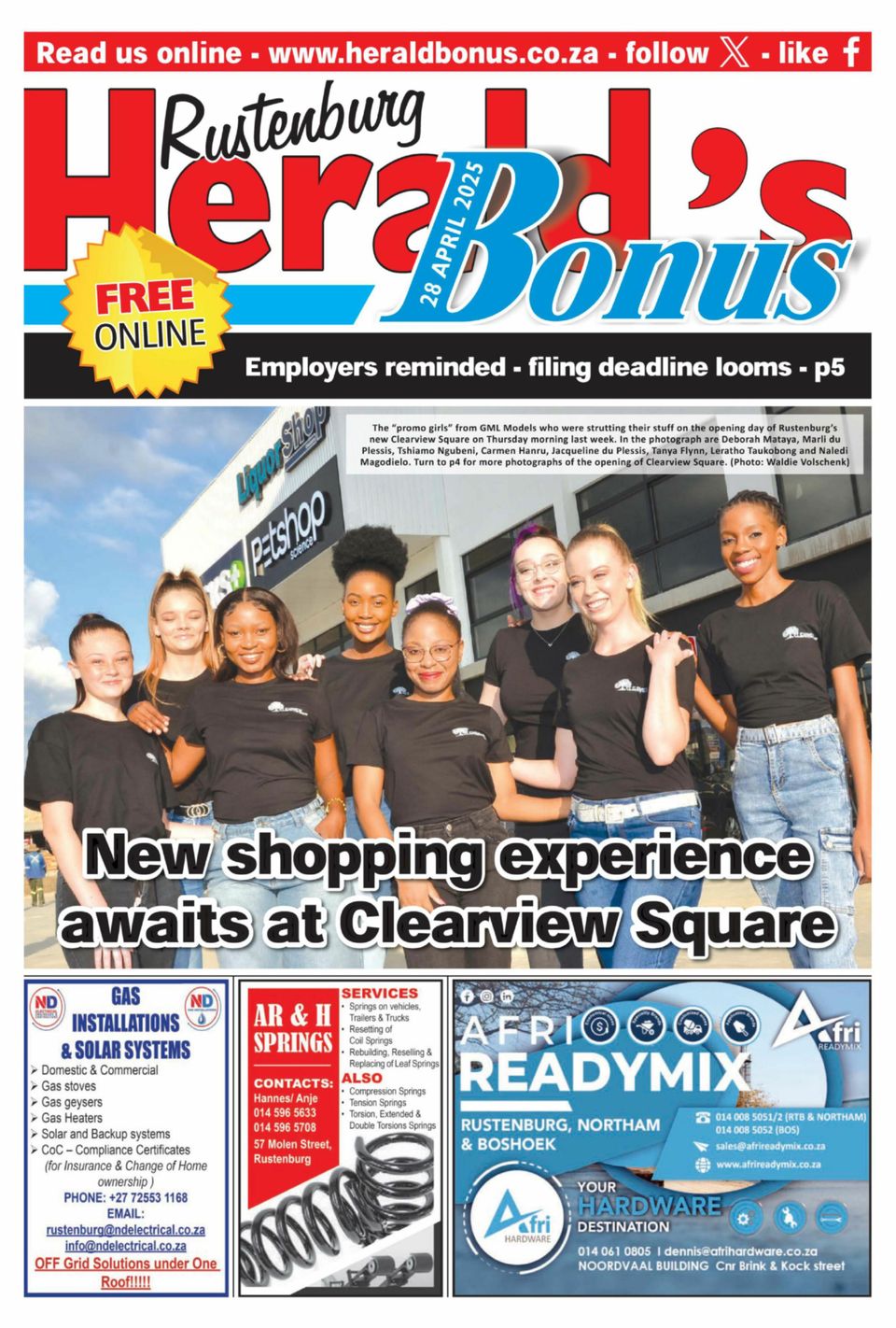 Get digital access to Rustenburg Herald Bonus Newspaper | Magzter.com