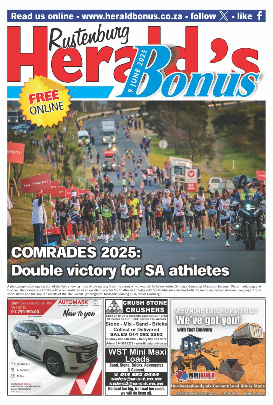 Get digital access to Rustenburg Herald Bonus Newspaper | Magzter.com