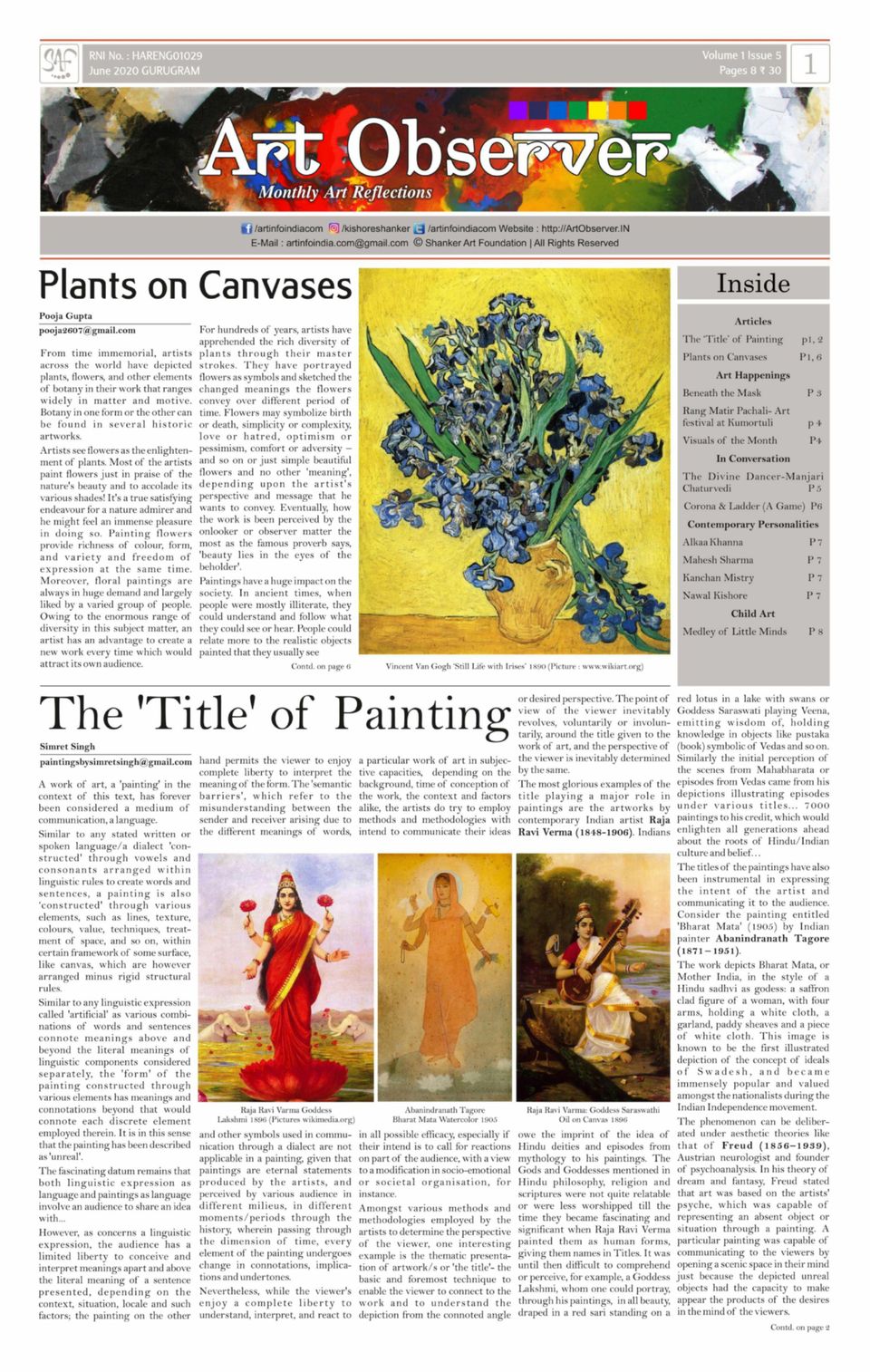 Art Observer-June 2020 Magazine - Get your Digital Subscription