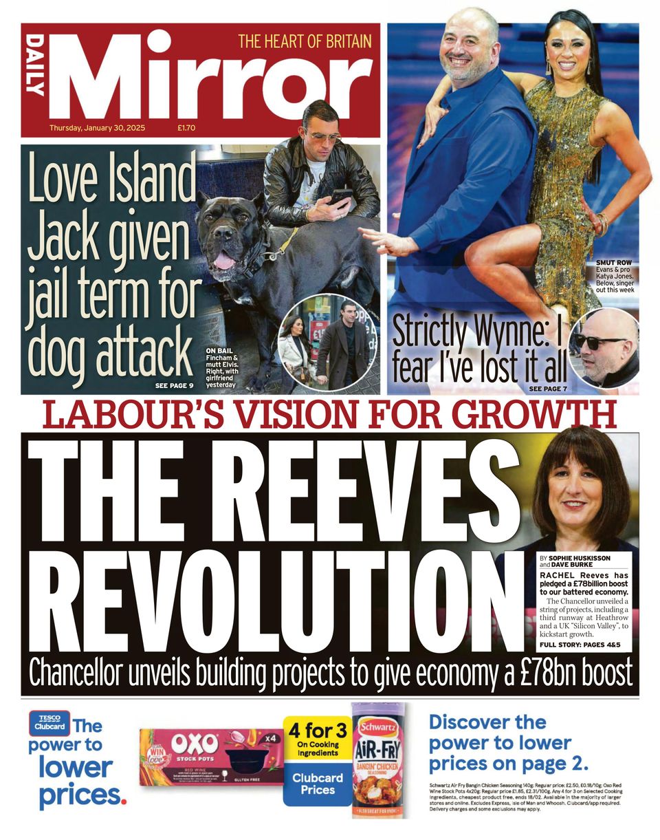 Get digital access to Daily Mirror UK - January 30, 2025 issue ...