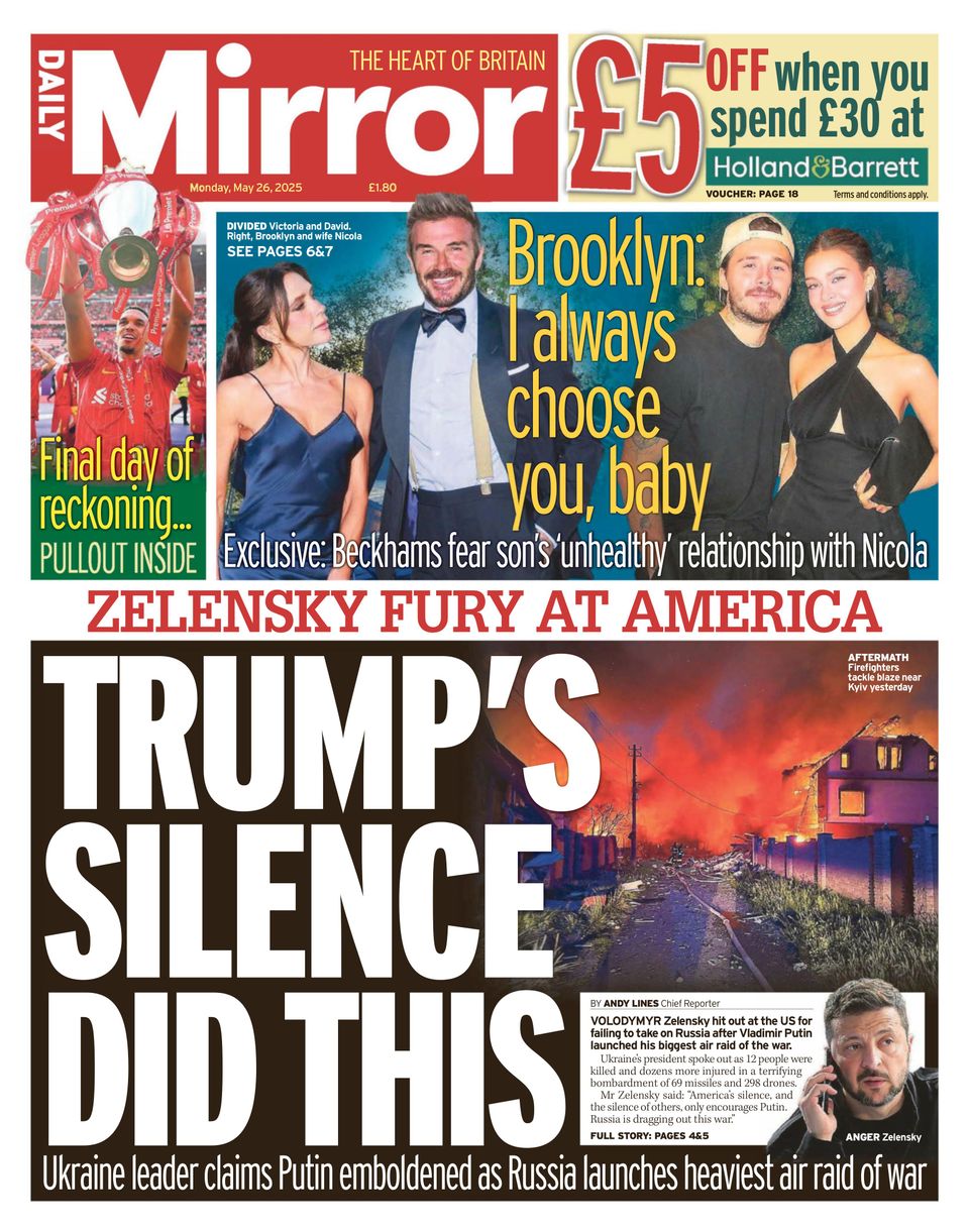 Get digital access to Daily Mirror UK - May 26, 2025 issue | Magzter.com