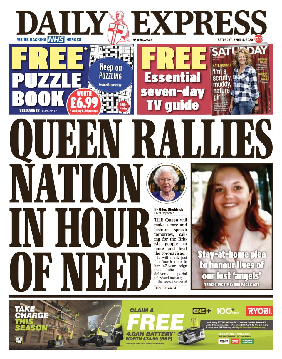 Daily Express-April 4, 2020 Newspaper - Get your Digital Subscription