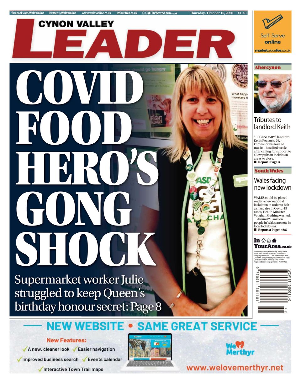 Get digital access to Cynon Valley Leader - October 15, 2020 issue ...