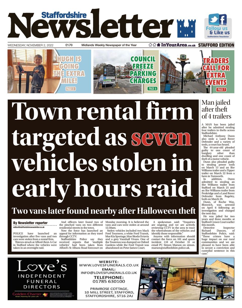 Staffordshire Newsletter-November 02, 2022 Magazine
