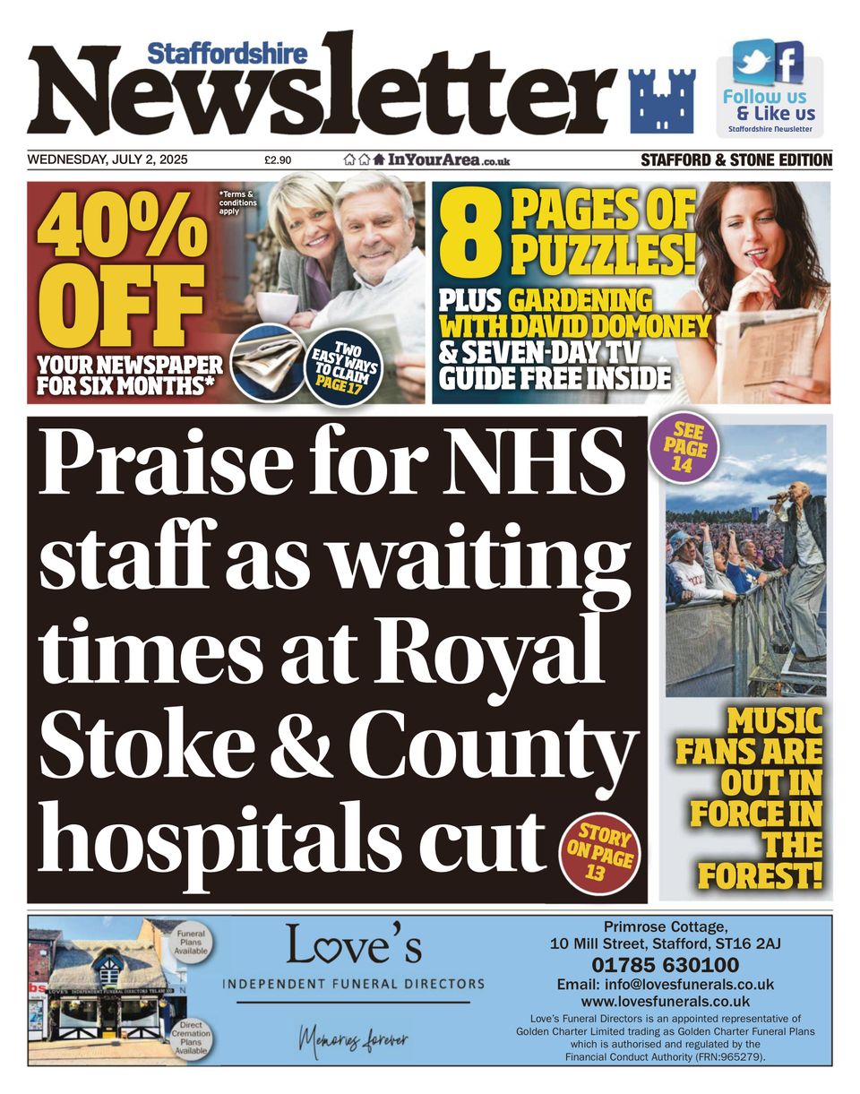 Get digital access to Staffordshire Newsletter Newspaper | Magzter.com