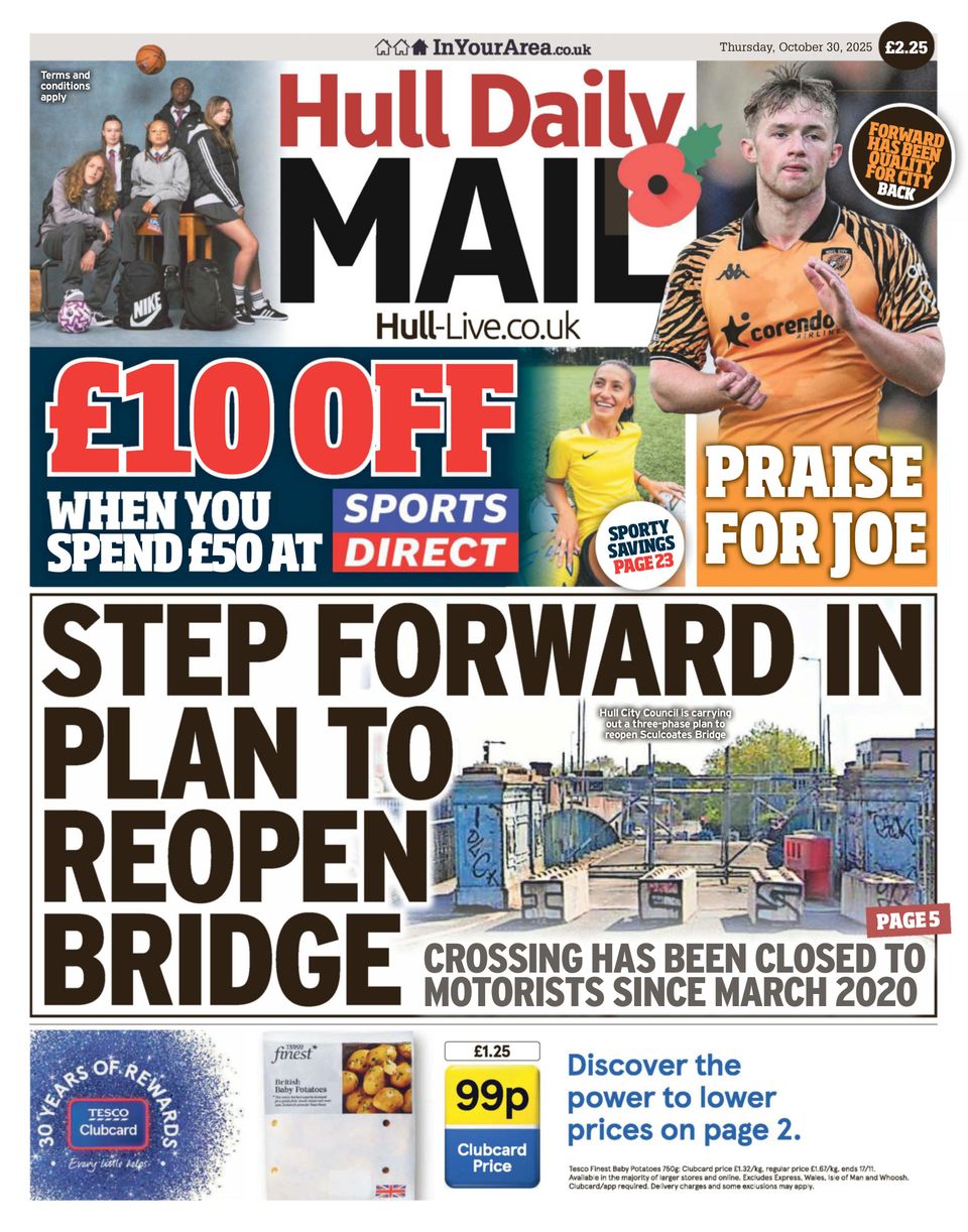 Get digital access to Hull Daily Mail - October 30, 2025 issue ...