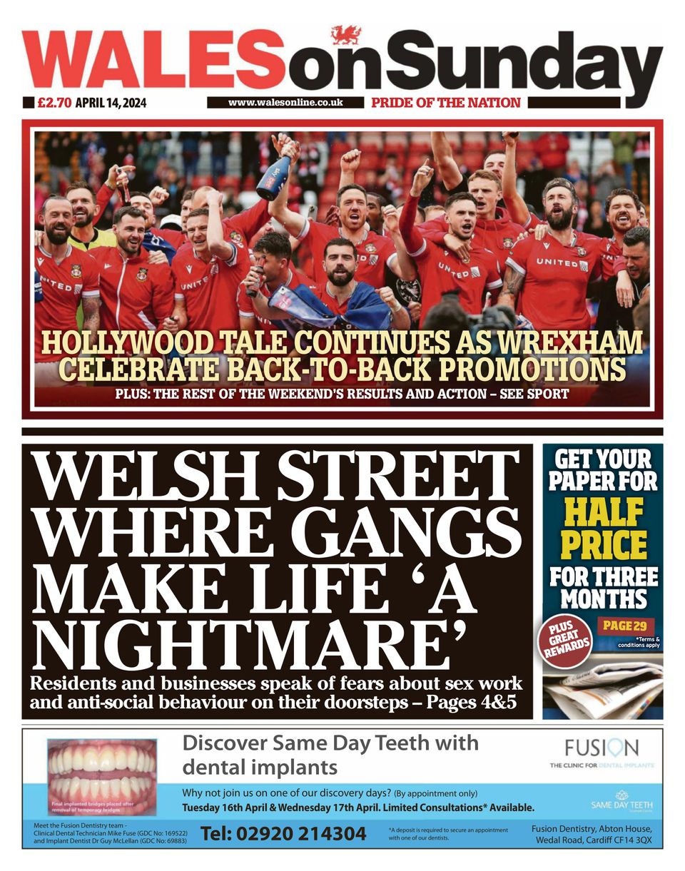 Wales on Sunday Newspaper - Get your Digital Subscription