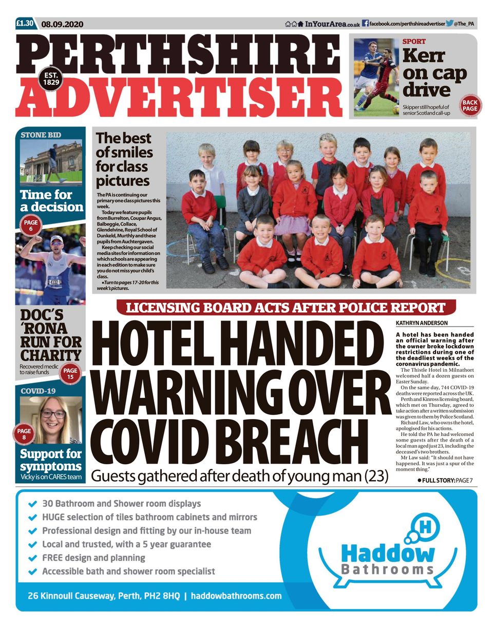 Perthshire Advertiser-September 08, 2020 Newspaper
