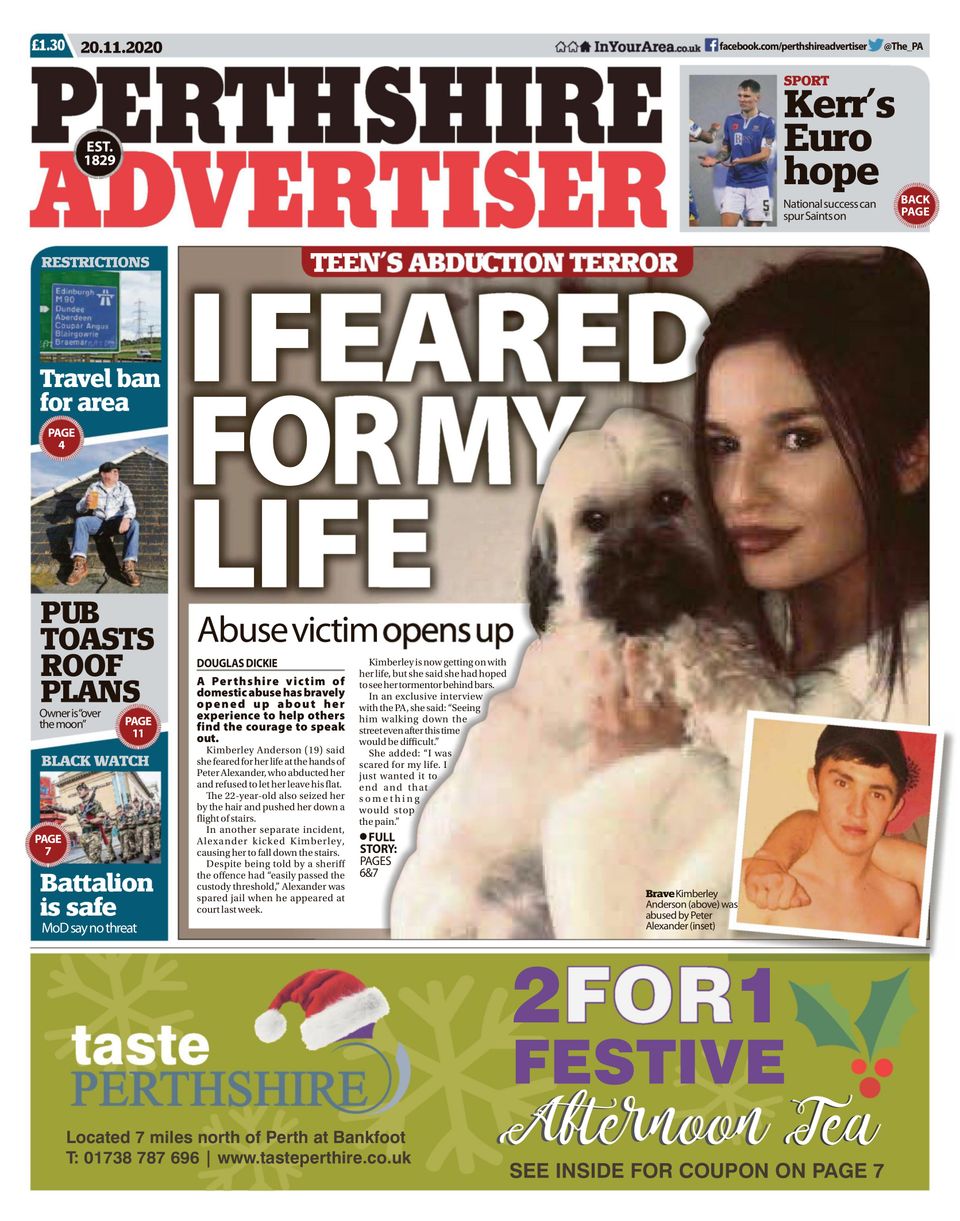 Perthshire Advertiser-November 20, 2020 Newspaper