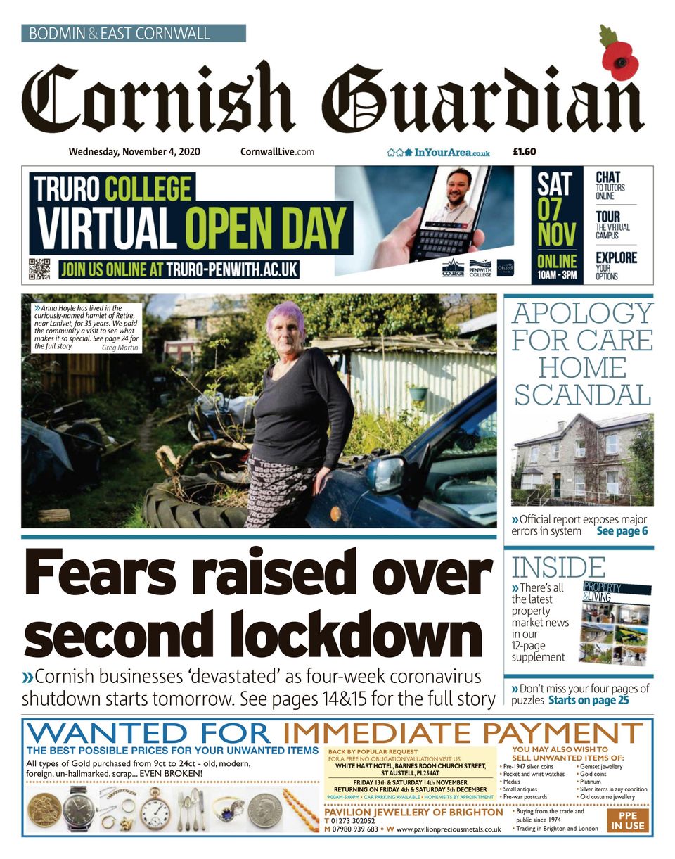 Cornish Guardian Logo Cornish Guardian Property & Living Rohrs And