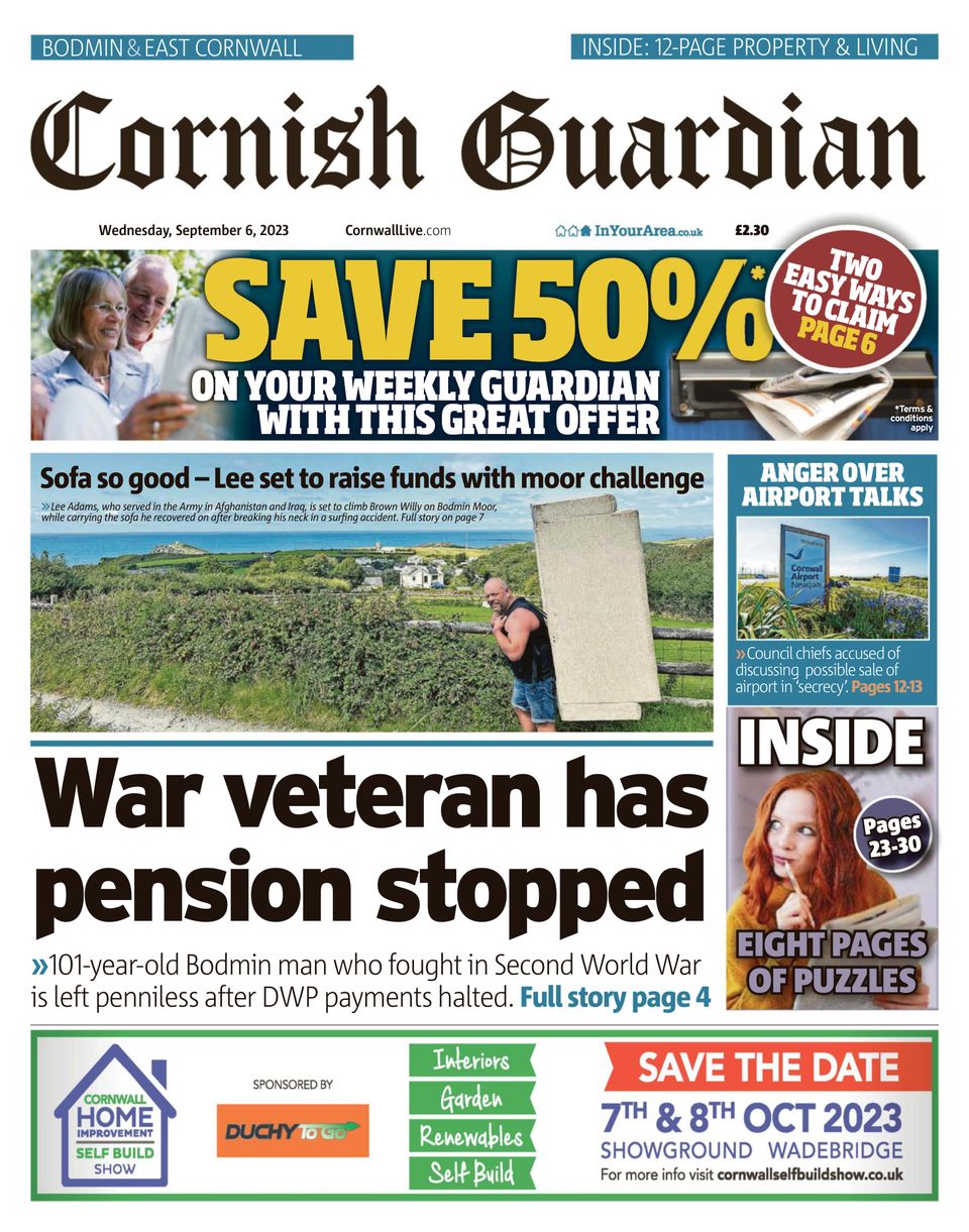 Cornish Guardian Newspaper - Get your Digital Subscription
