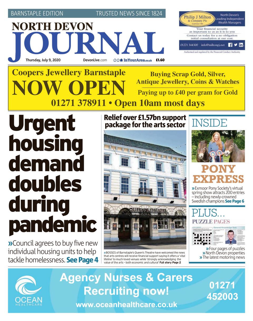 Get digital access to North Devon Journal - July 9, 2020 issue ...