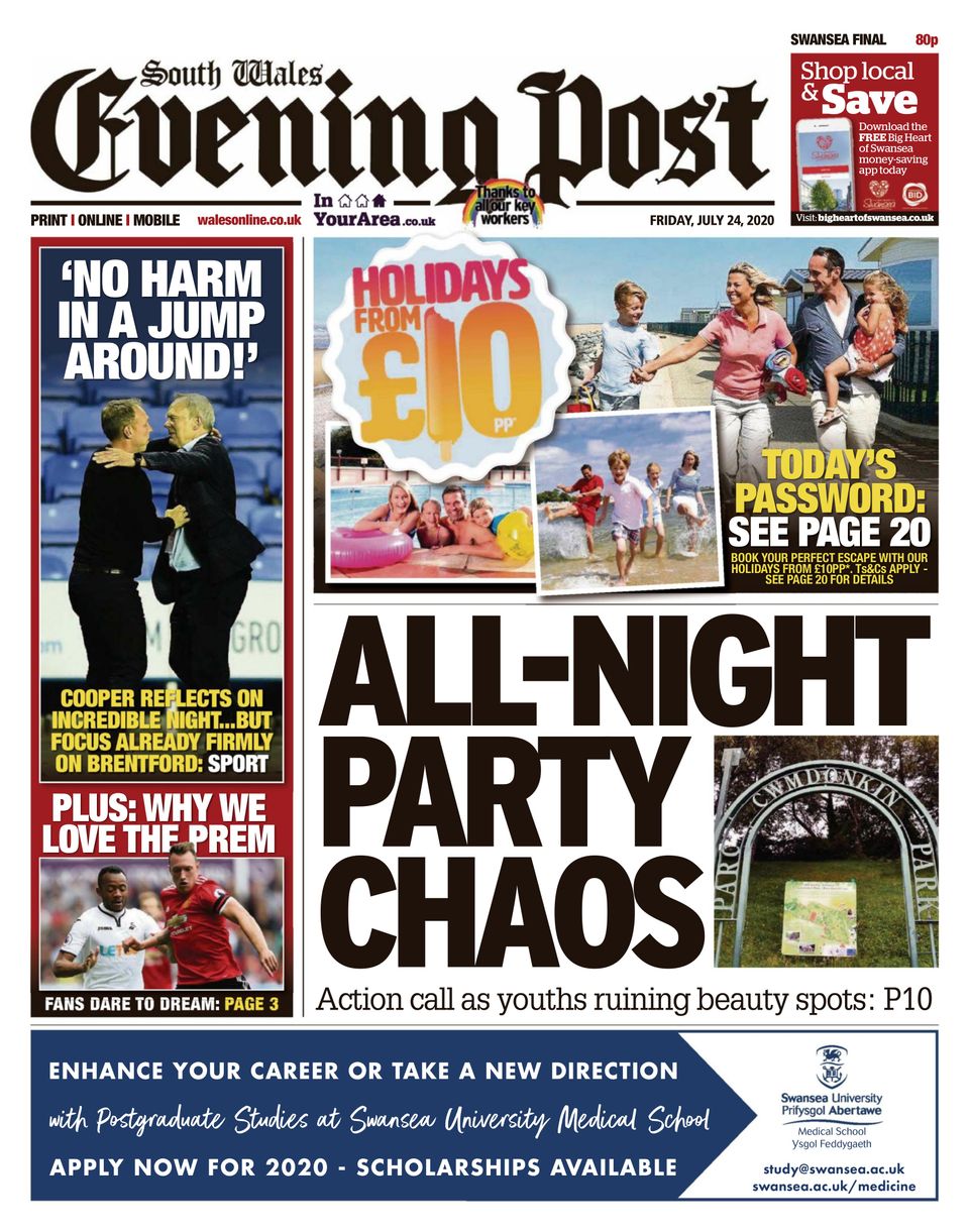 Get digital access to South Wales Evening Post - July 24, 2020 issue ...
