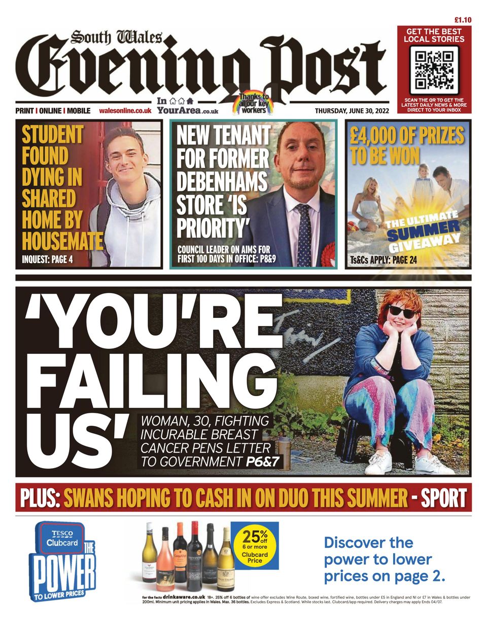 South Wales Evening Post Newspaper - Get your Digital Subscription
