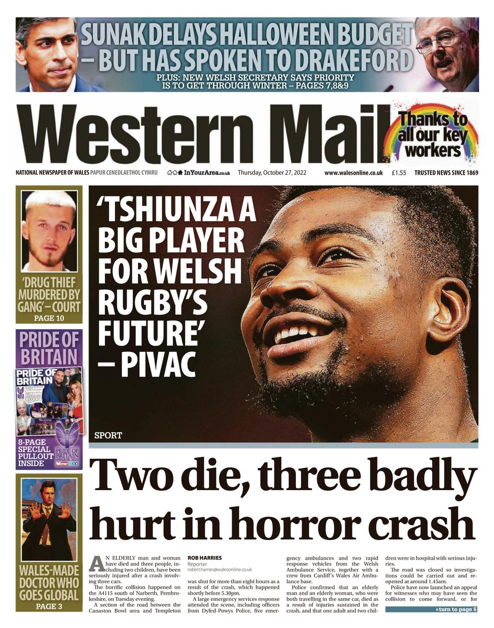 Western Mail-October 27, 2022 Newspaper - Get your Digital Subscription