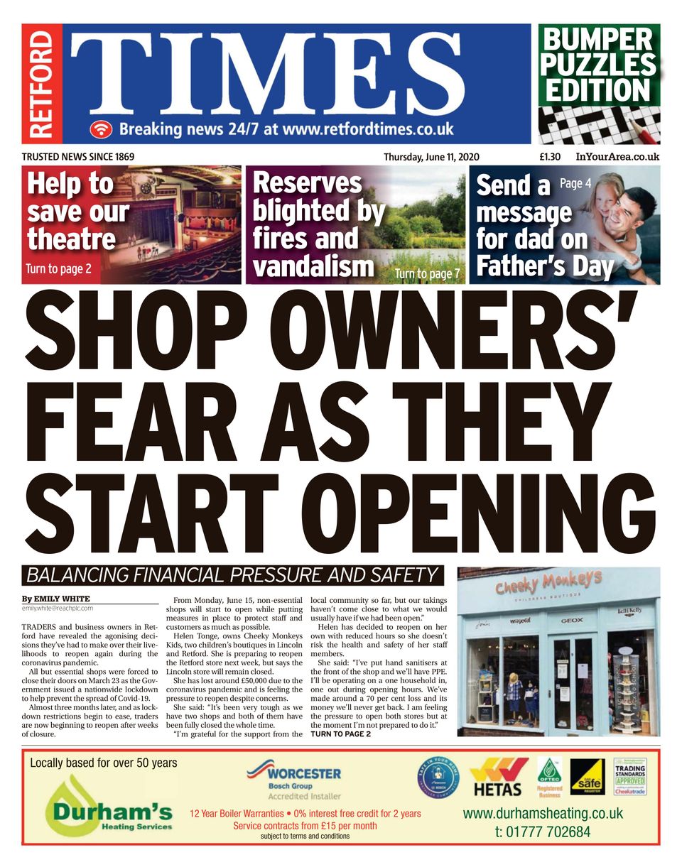 Get digital access to Retford Times - June 11, 2020 issue | Magzter.com