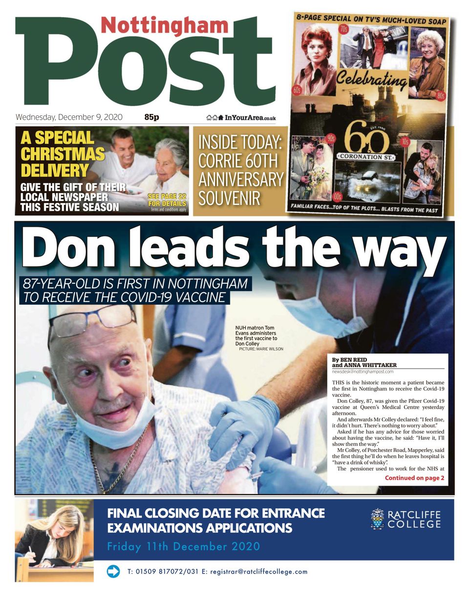 Nottingham Post-December 09, 2020 Newspaper - Get your Digital Subscription