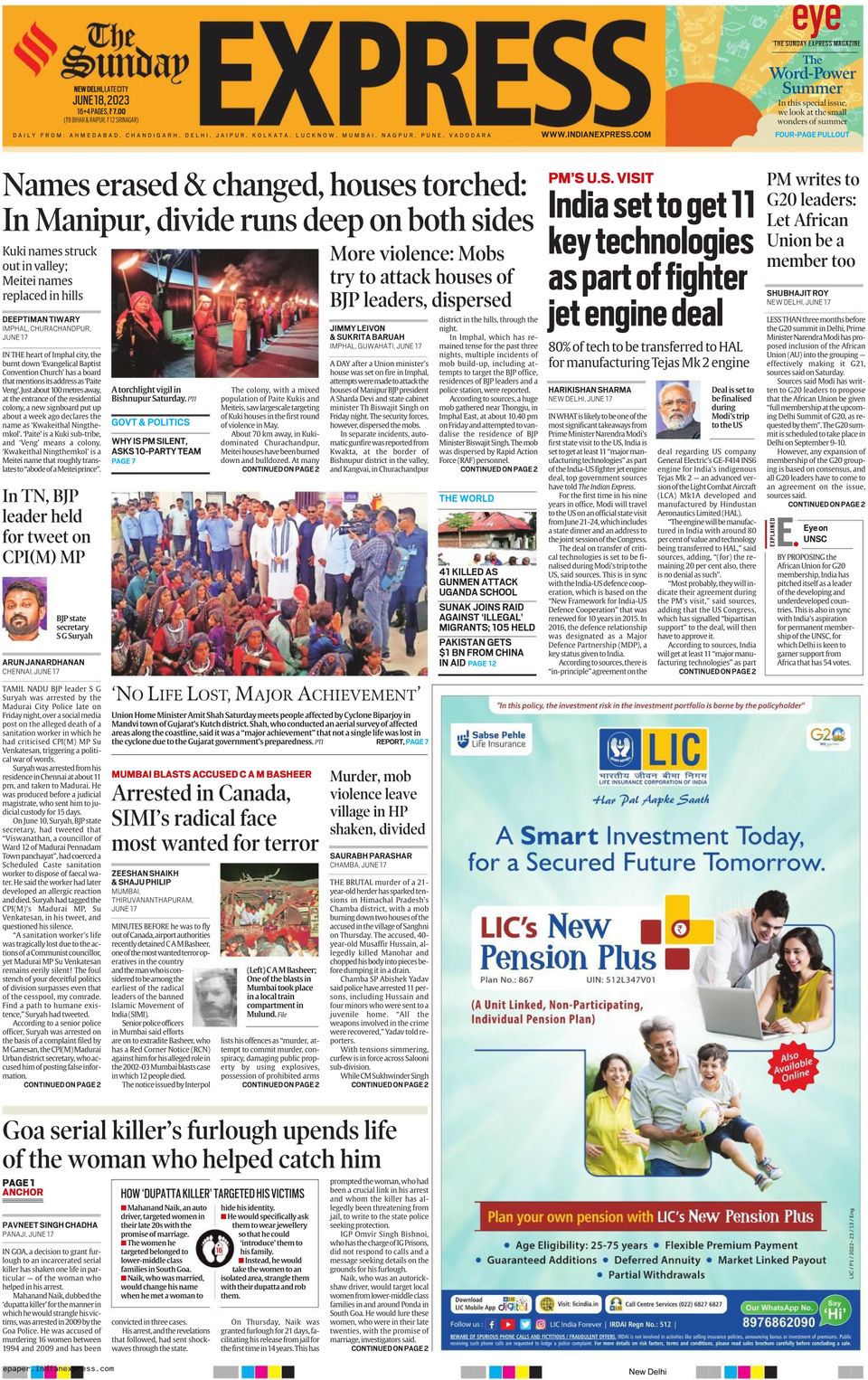 The Indian Express Delhi-June 18, 2023 Newspaper