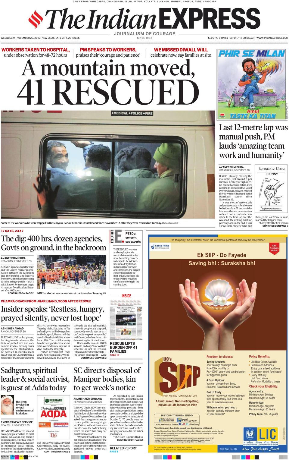 The Indian Express Delhi-November 29, 2023 Newspaper