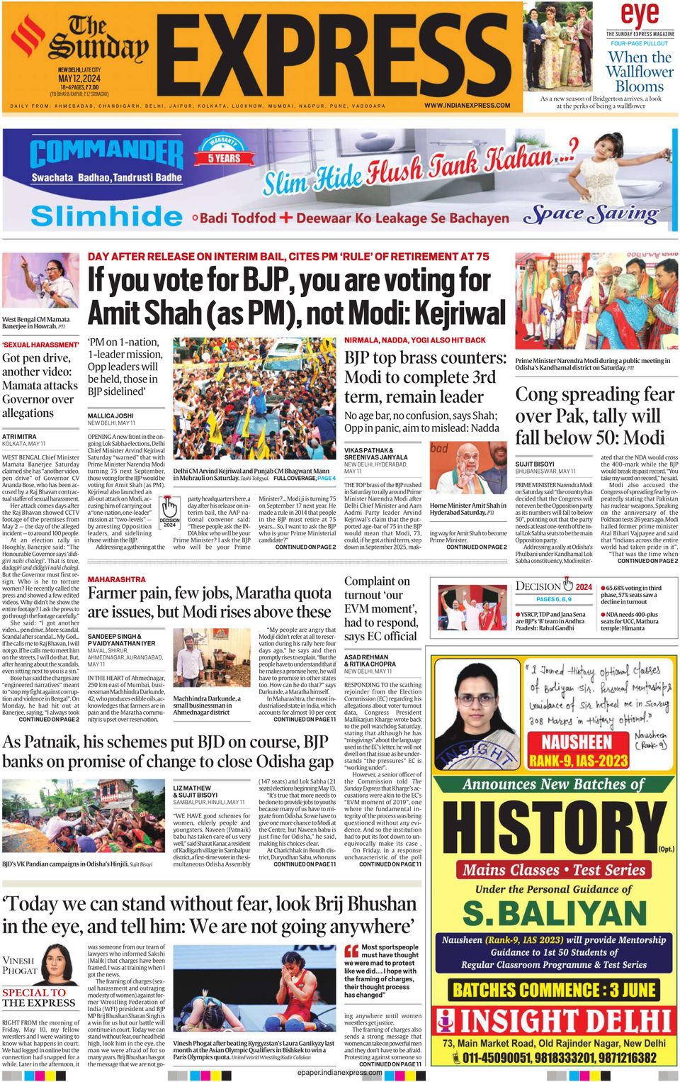 The Indian Express Delhi-May 12, 2024 Newspaper