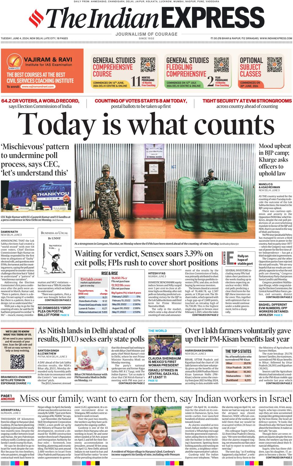 Get digital access to The Indian Express Delhi - June 04, 2024 issue | Magzter.com