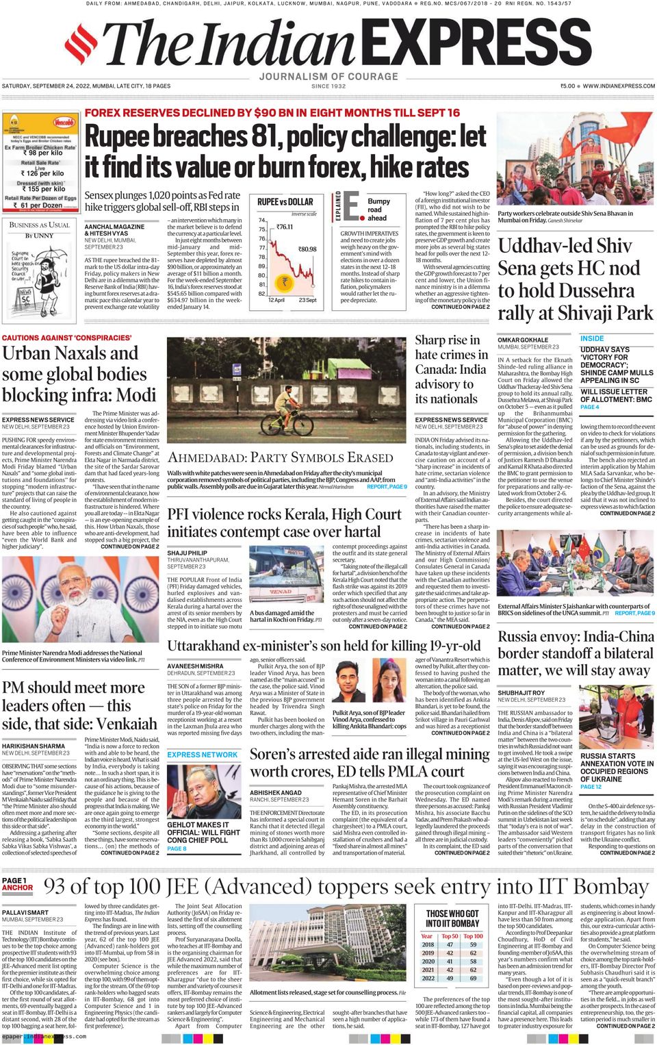 The Indian Express Mumbai-September 24, 2022 Newspaper