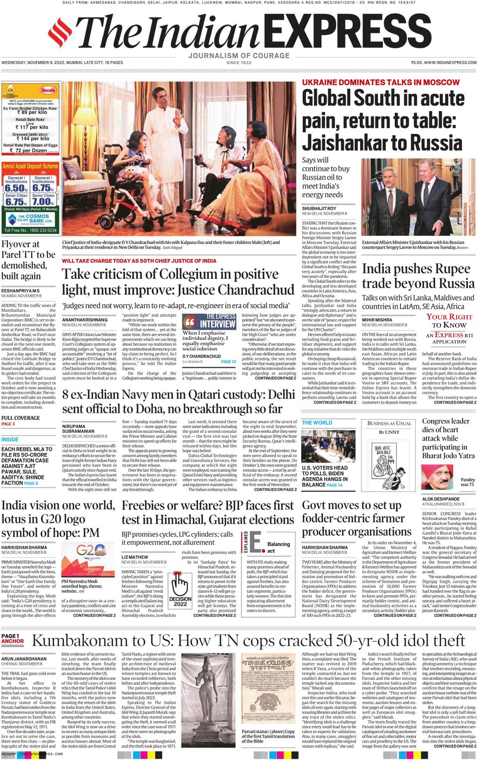 The Indian Express Mumbai-November 09, 2022 Newspaper
