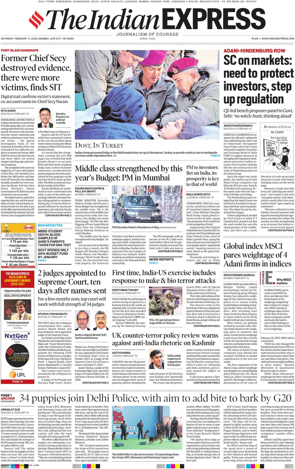 Get digital access to The Indian Express Mumbai - February 11, 2023 issue | Magzter.com