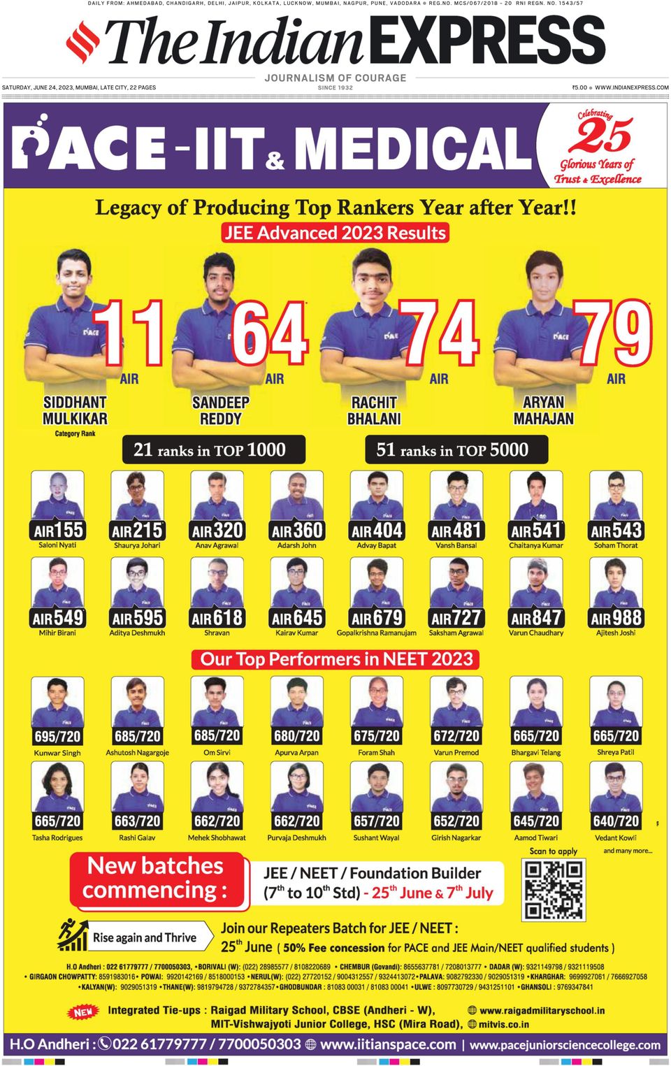 The Indian Express Mumbai-June 24, 2023 Newspaper