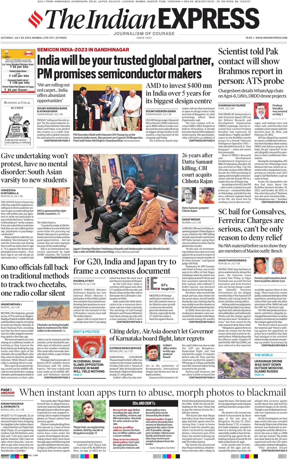 Get digital access to The Indian Express Mumbai - July 29, 2023 issue | Magzter.com