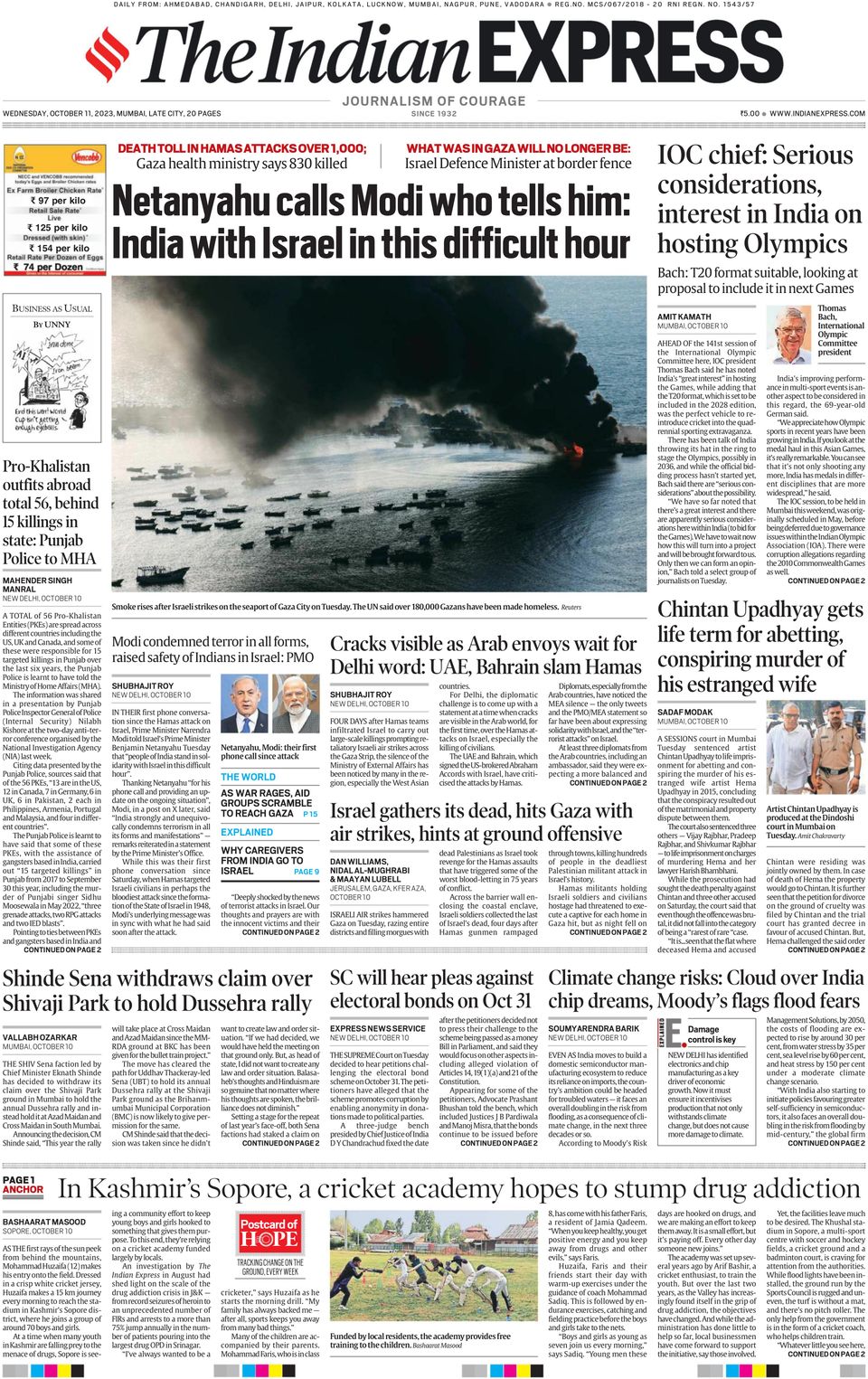 The Indian Express Mumbai-October 11, 2023 Newspaper