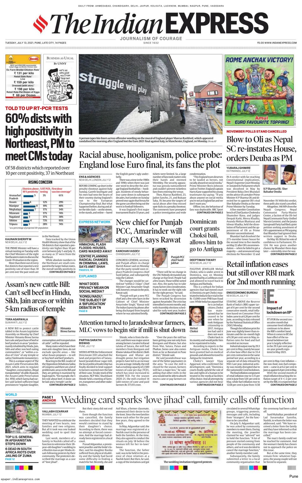 Get digital access to The Indian Express Pune - July 13, 2021 issue ...