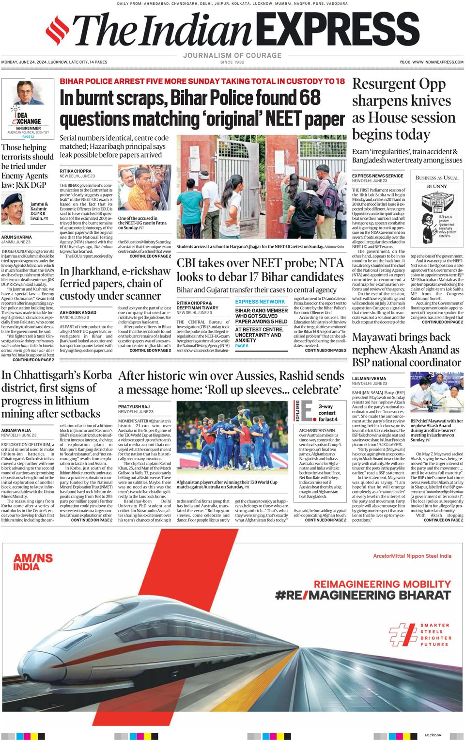 Get digital access to The Indian Express Lucknow Newspaper | Magzter.com