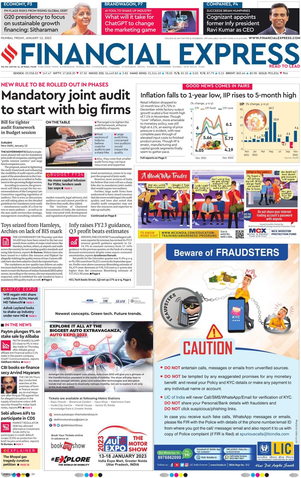 Get digital access to Financial Express Mumbai - January 13, 2023 issue | Magzter.com