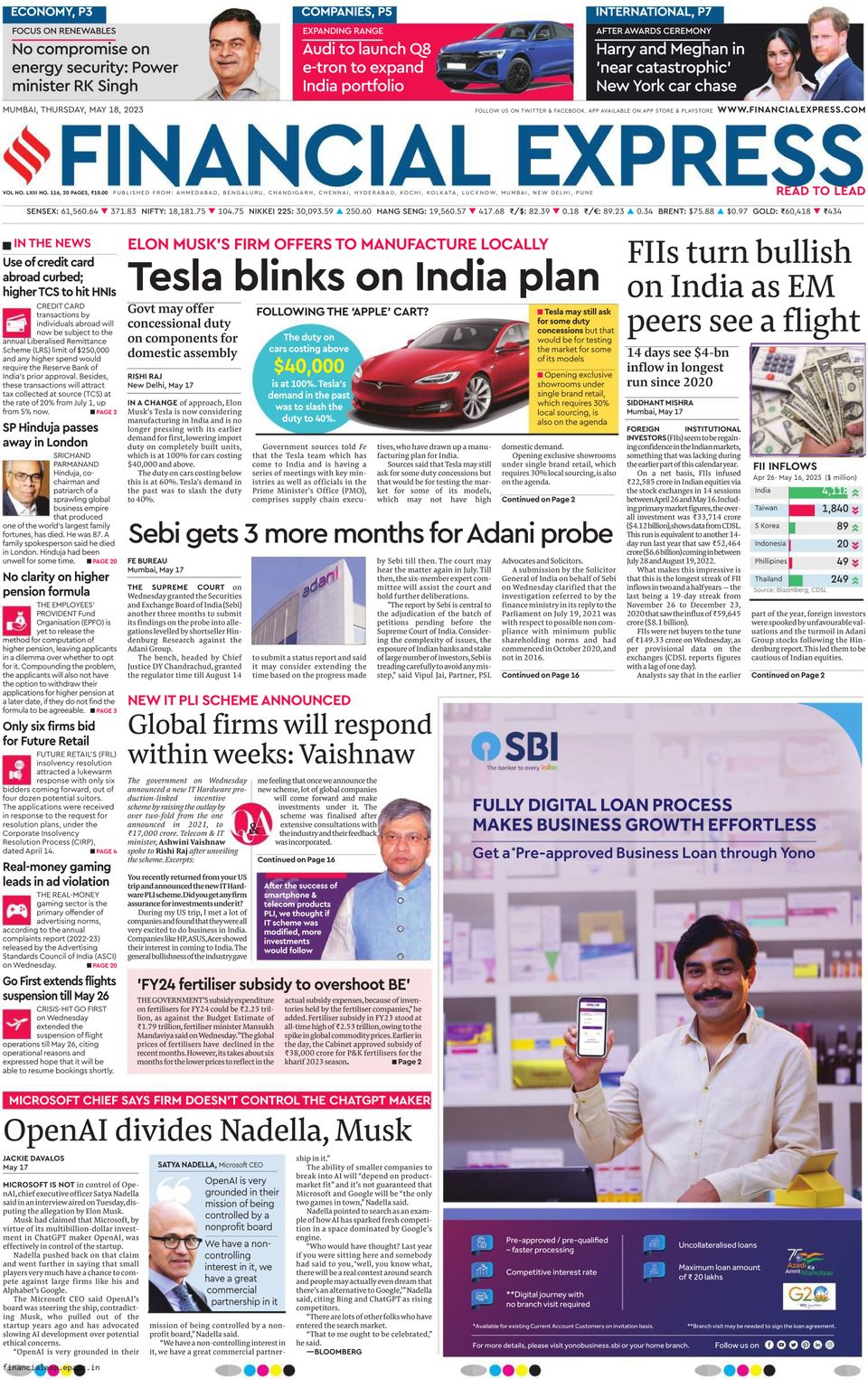 Get digital access to Financial Express Mumbai - May 18, 2023 issue | Magzter.com
