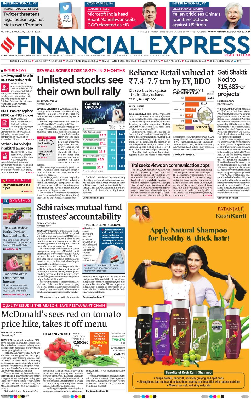 Get digital access to Financial Express Mumbai - July 08, 2023 issue | Magzter.com