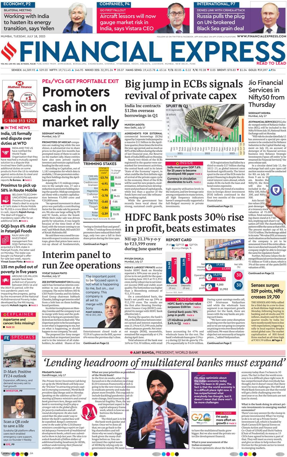 Financial Express Mumbai-July 18, 2023 Magazine