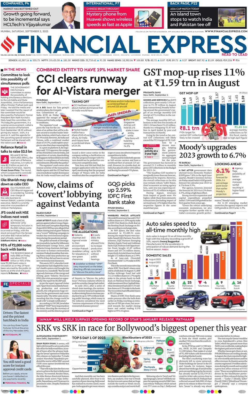 Get digital access to Financial Express Mumbai - September 02, 2023 issue | Magzter.com