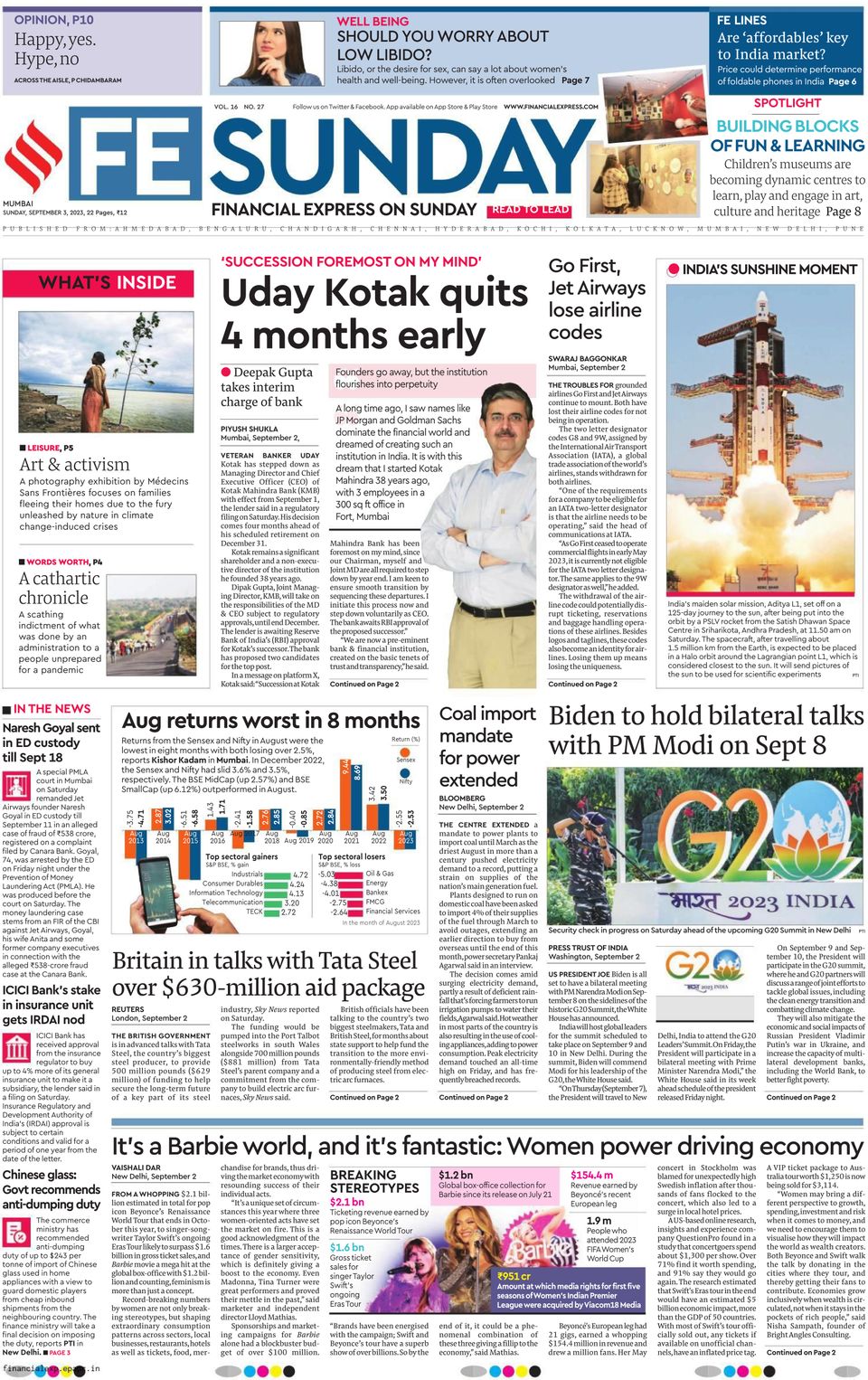 Get digital access to Financial Express Mumbai - September 03, 2023 issue | Magzter.com